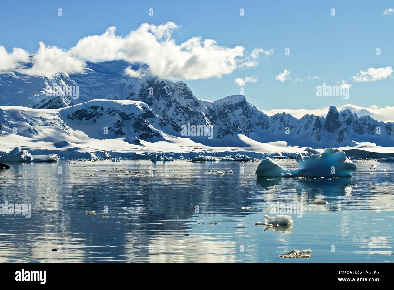 Wilhelmina Bay is a bay 24 kilometres (15 mi) wide between the Reclus ...