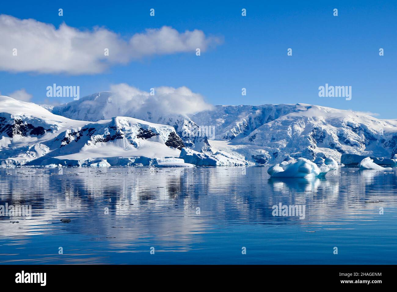Wilhelmina Bay is a bay 24 kilometres (15 mi) wide between the Reclus ...