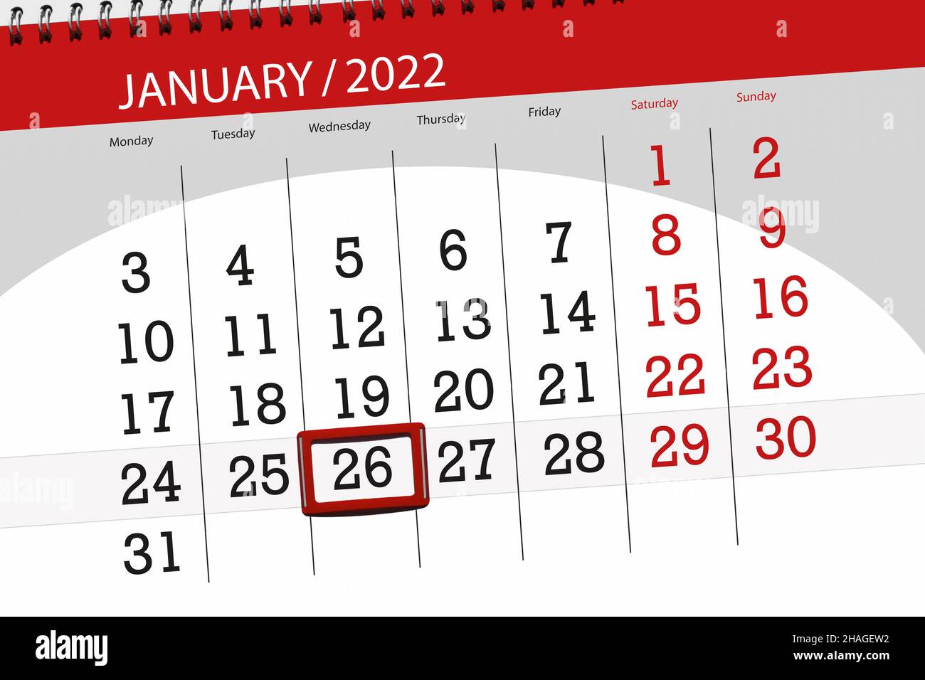Planner Calendar Clipart 2022