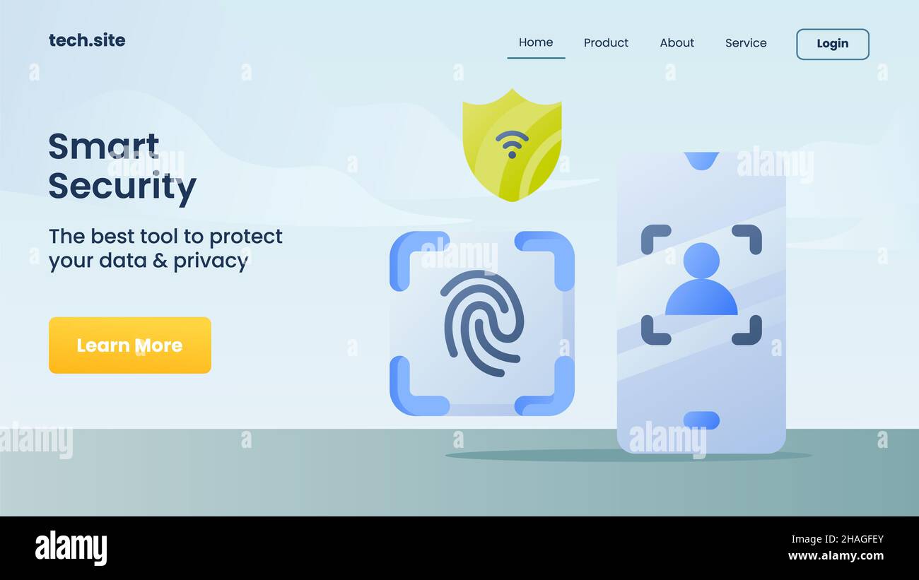 smart security internet security protection technology concept for ...