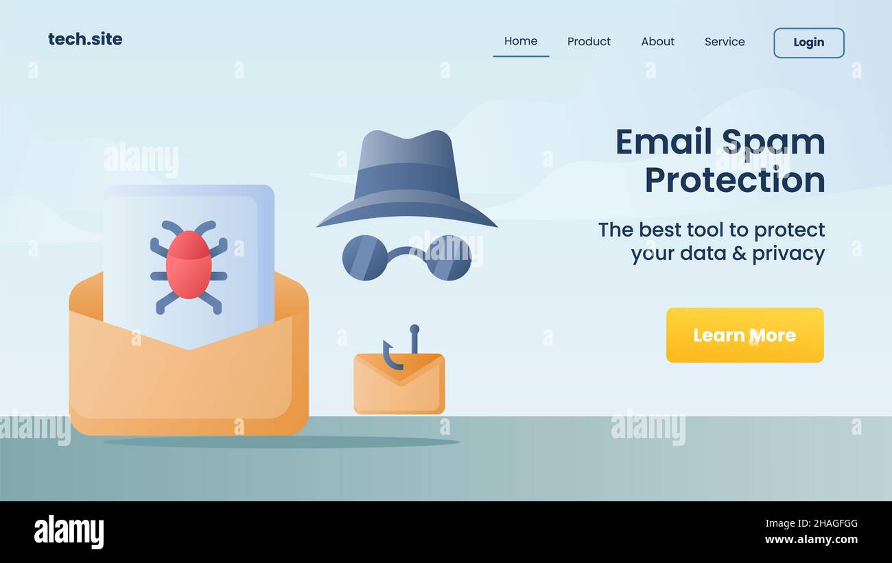 email spam protection internet security protection technology concept ...