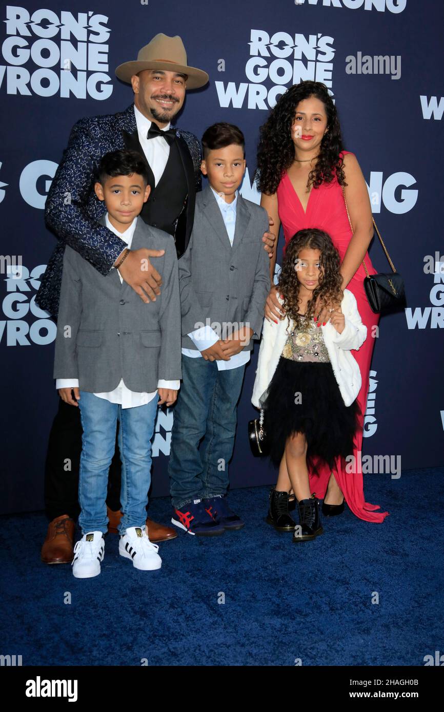 LOS ANGELES - OCT 19: Octavio E Rodriguez, family at Ron's Gone Wrong ...