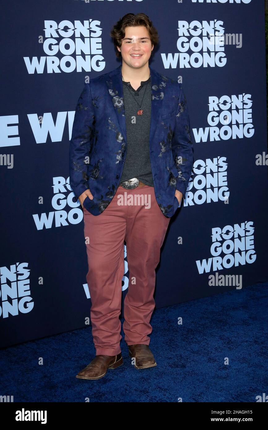 LOS ANGELES - OCT 19: Maxwell Acee Donovan at Ron's Gone Wrong Premiere ...