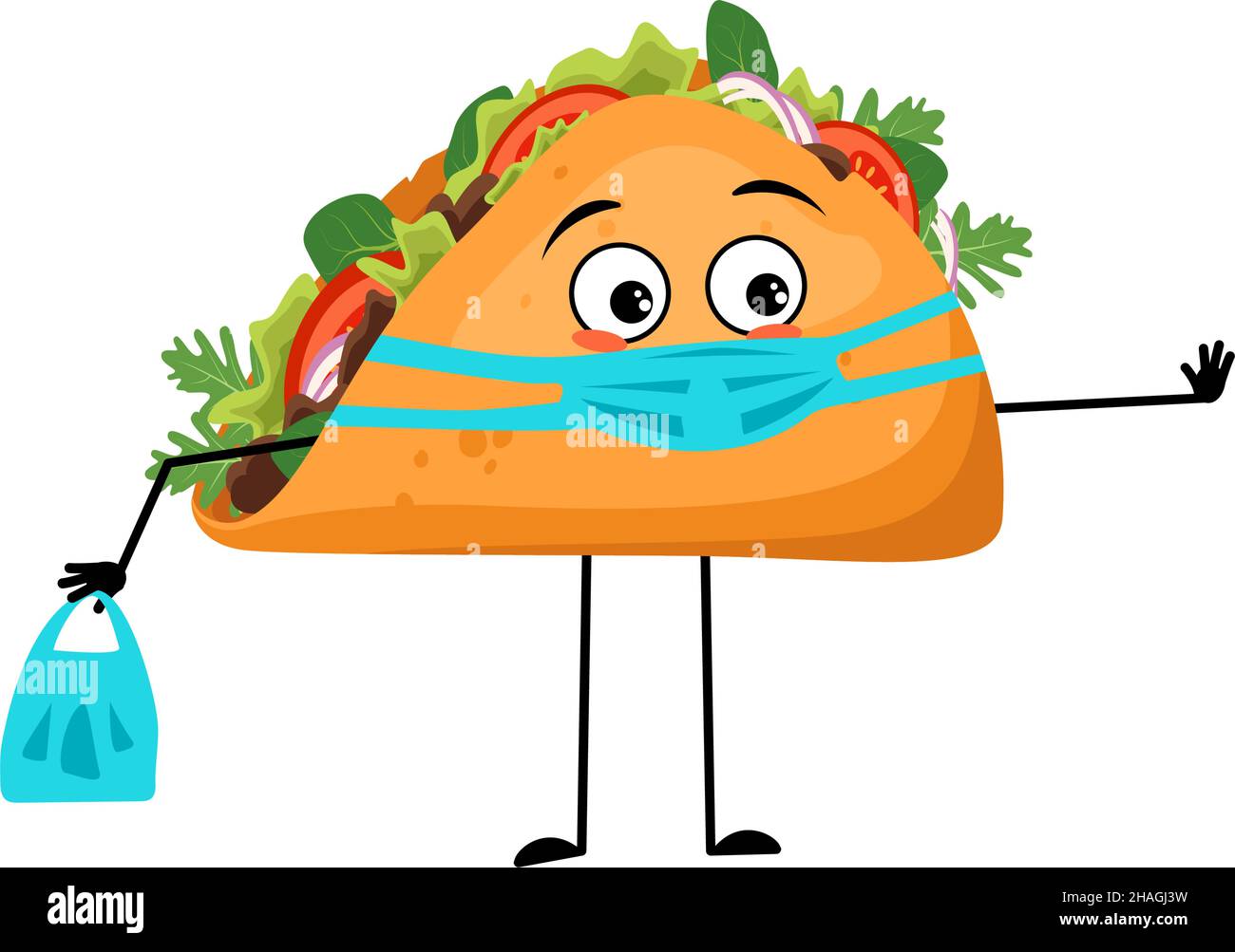 Sad Cartoon Taco