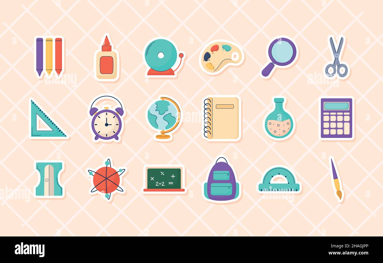 Eighteen colors Stock Vector Images - Alamy