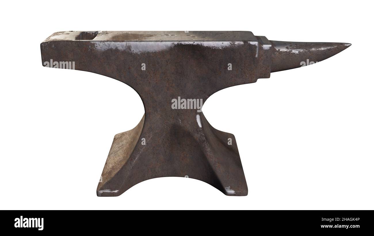 anvil isolated on white background Stock Photo - Alamy