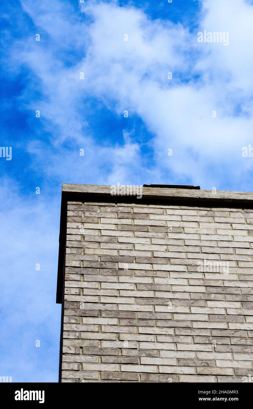Details of a building with gray exterior stone walls Stock Photo - Alamy