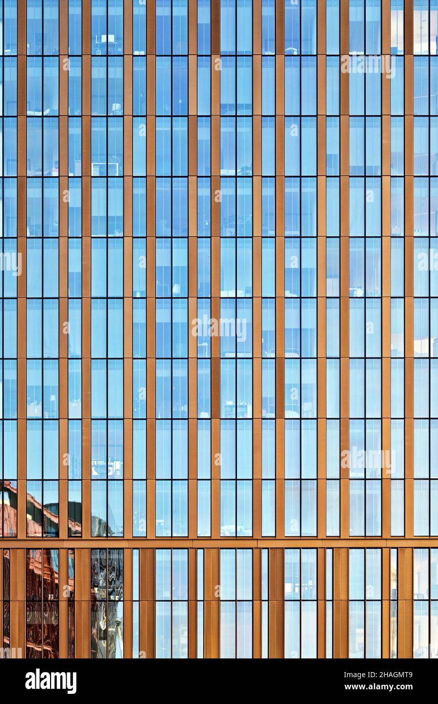 Detail of Hadrian's Tower residential block in Newcastle city centre ...