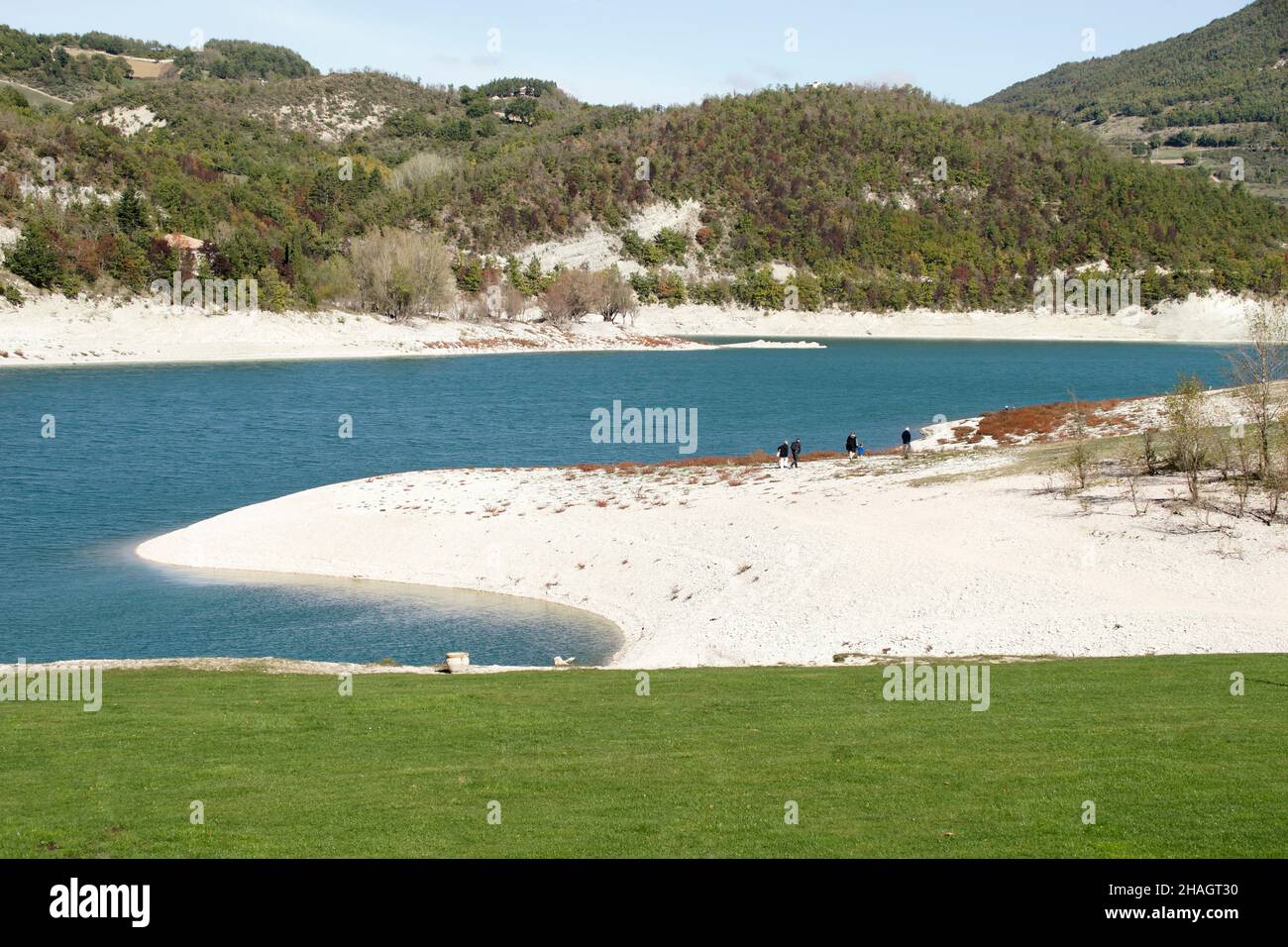 Lake Fiastra, Landscape, Marche, Italy, Europe Stock Photo - Alamy