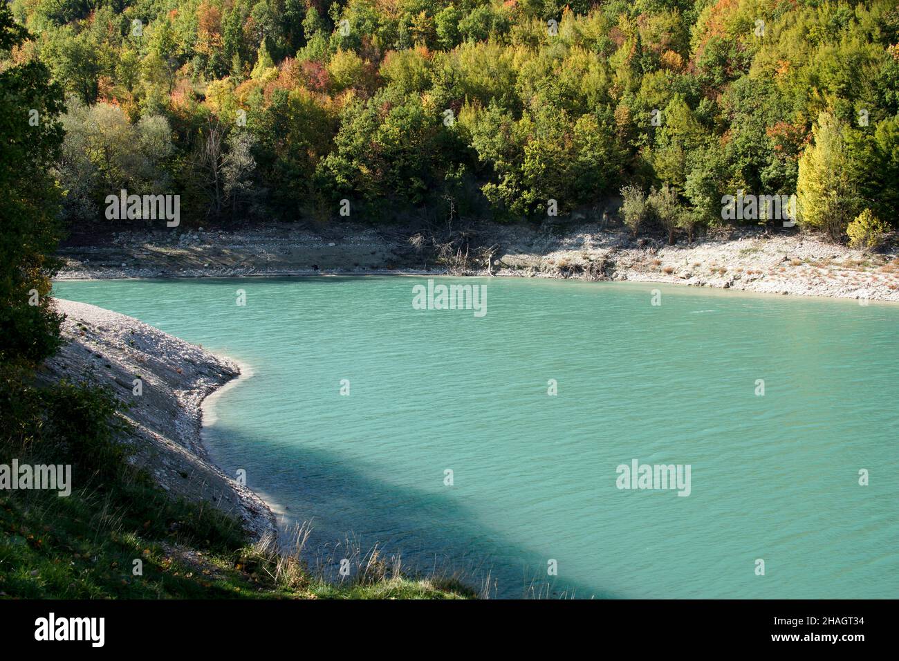 Lake Fiastra, Landscape, Marche, Italy, Europe Stock Photo - Alamy