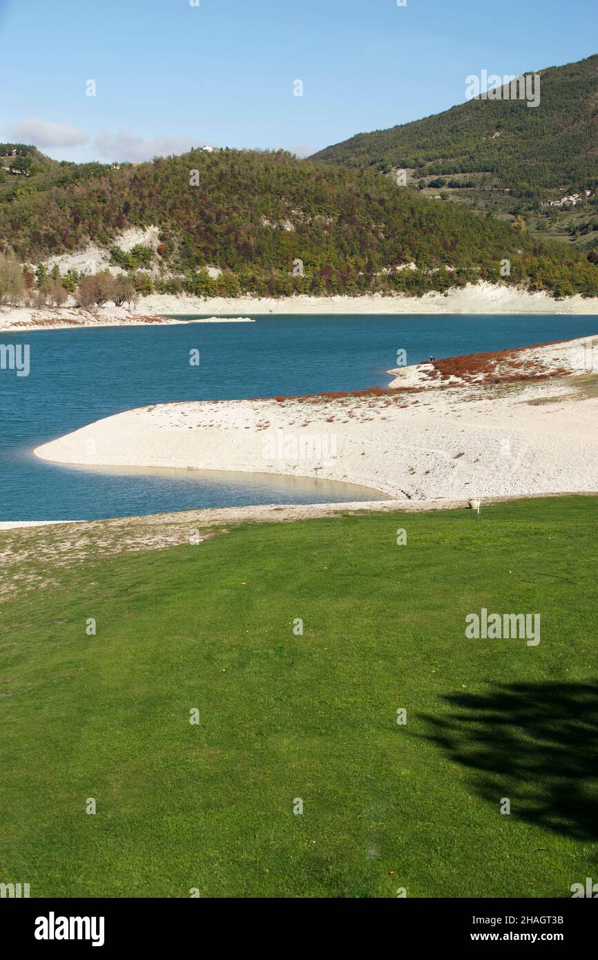 Lake Fiastra, Landscape, Marche, Italy, Europe Stock Photo - Alamy