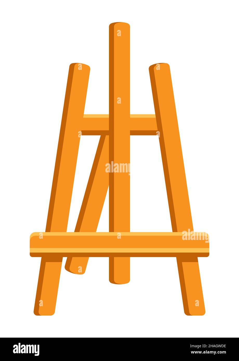 Illustration of easel. Painter tool and material. Art supply for ... Illustration of easel. Painter tool and material. Art supply for ...