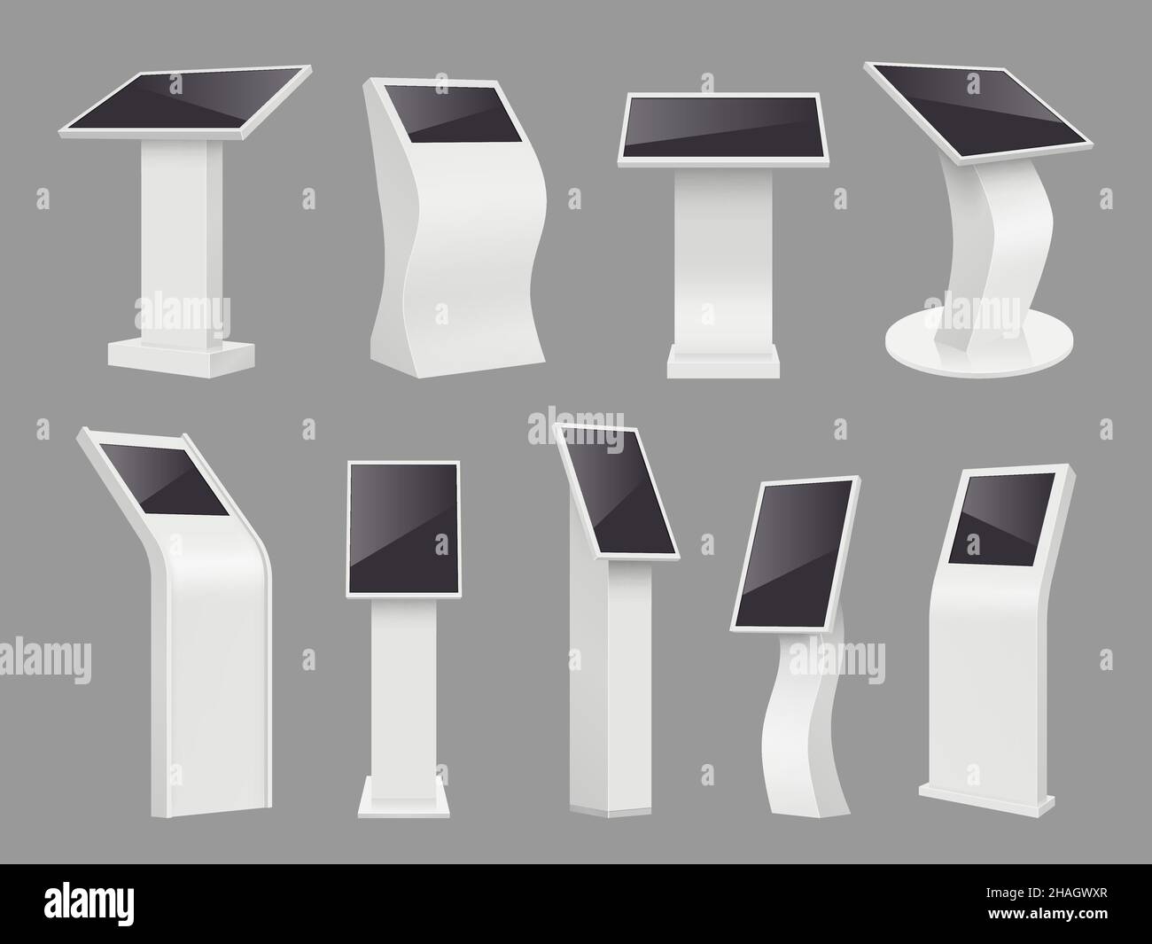 Interactive information kiosk Stock Vector Images - Alamy