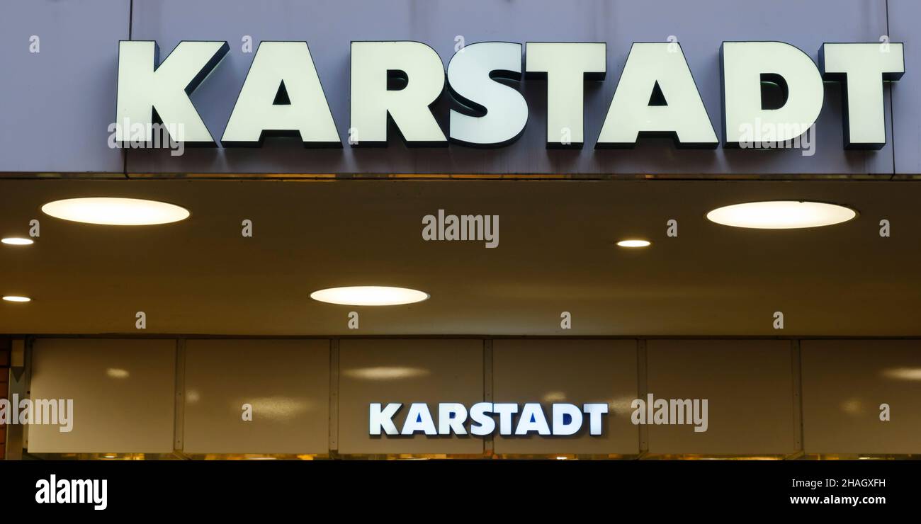Sign And Logo Of Karstadt Stock Photo - Alamy