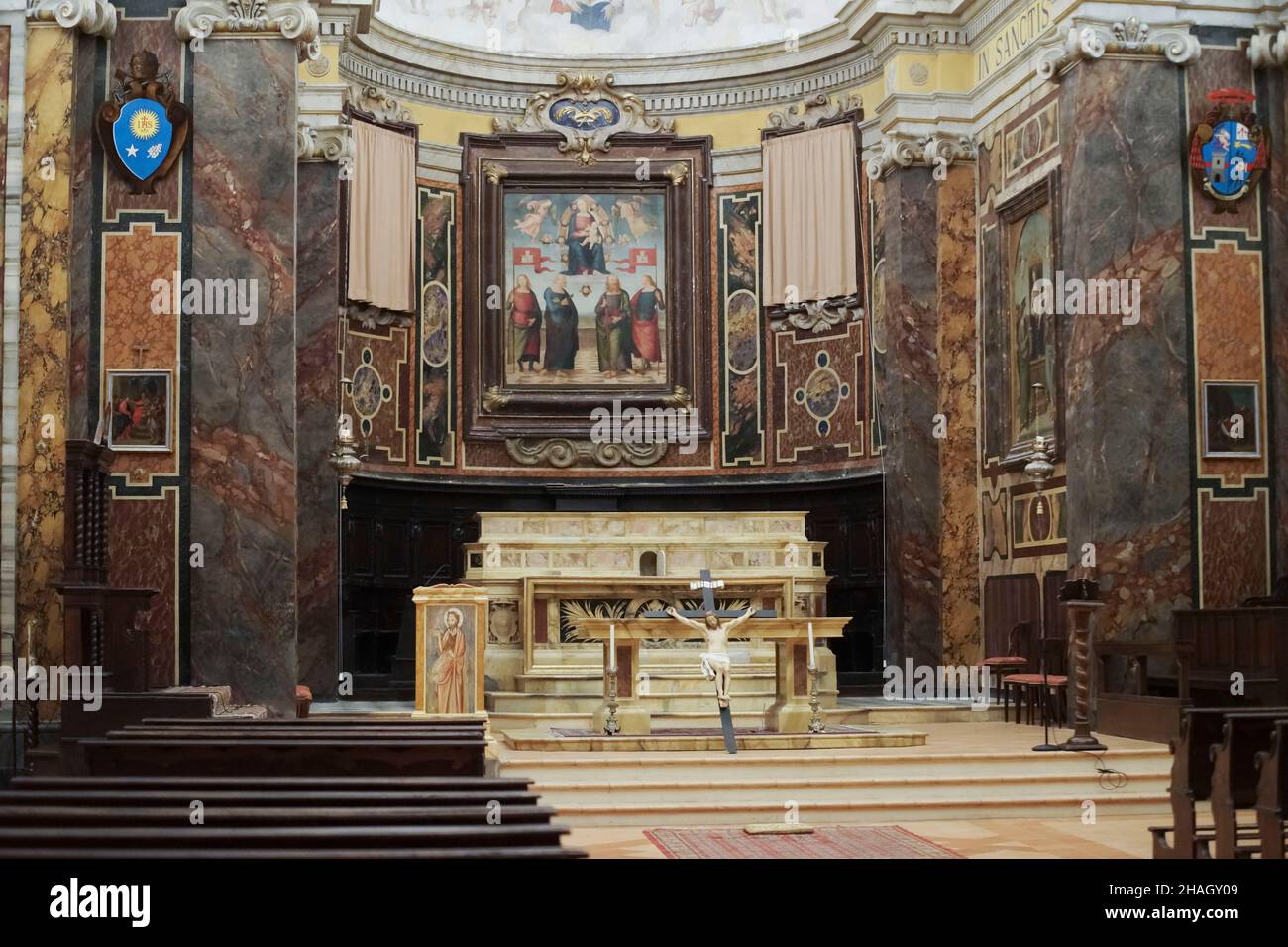 Duomo dei Santi Gervasio e Protasio cathedral, Interior, Citta' della ...