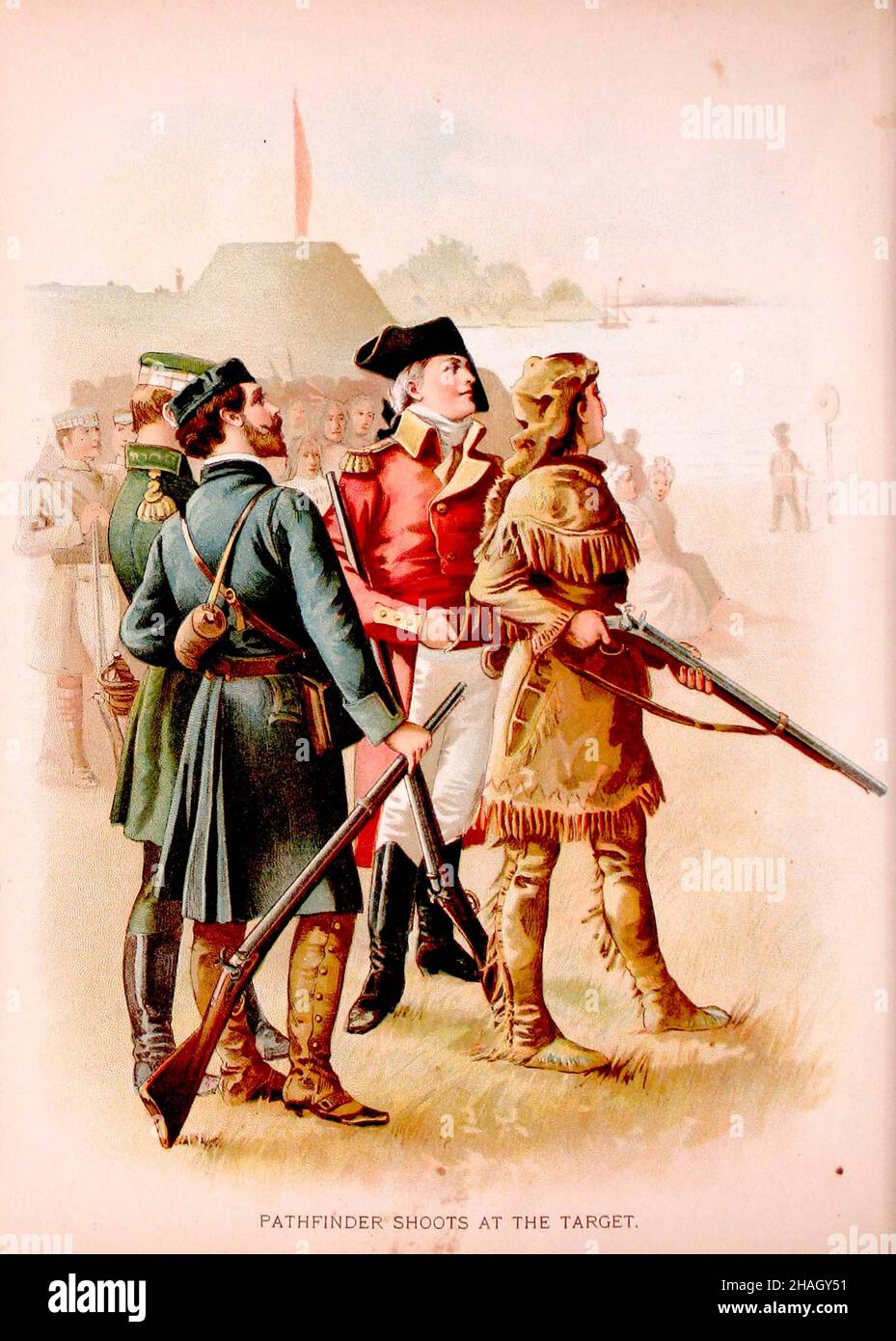 Pathfinder shoots at the Target from the book ' Historical Stories of ...