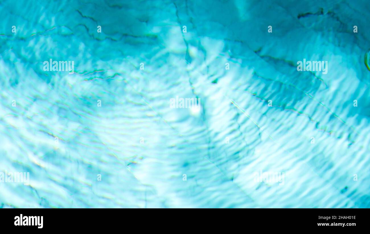 water swimming pool texture and surface water on pool, reflection blue ...