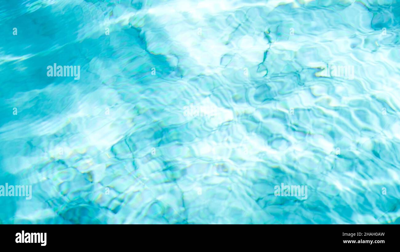 water swimming pool texture and surface water on pool, reflection blue ...
