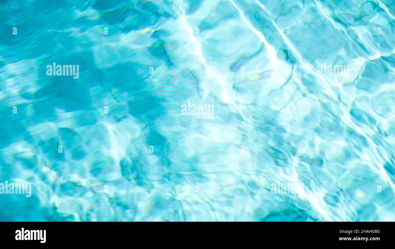 water swimming pool texture and surface water on pool, reflection blue ...