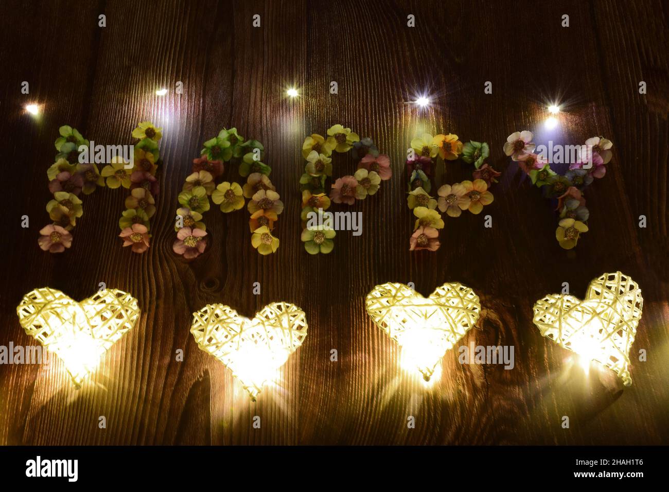 Happy word hi-res stock photography and images - Alamy