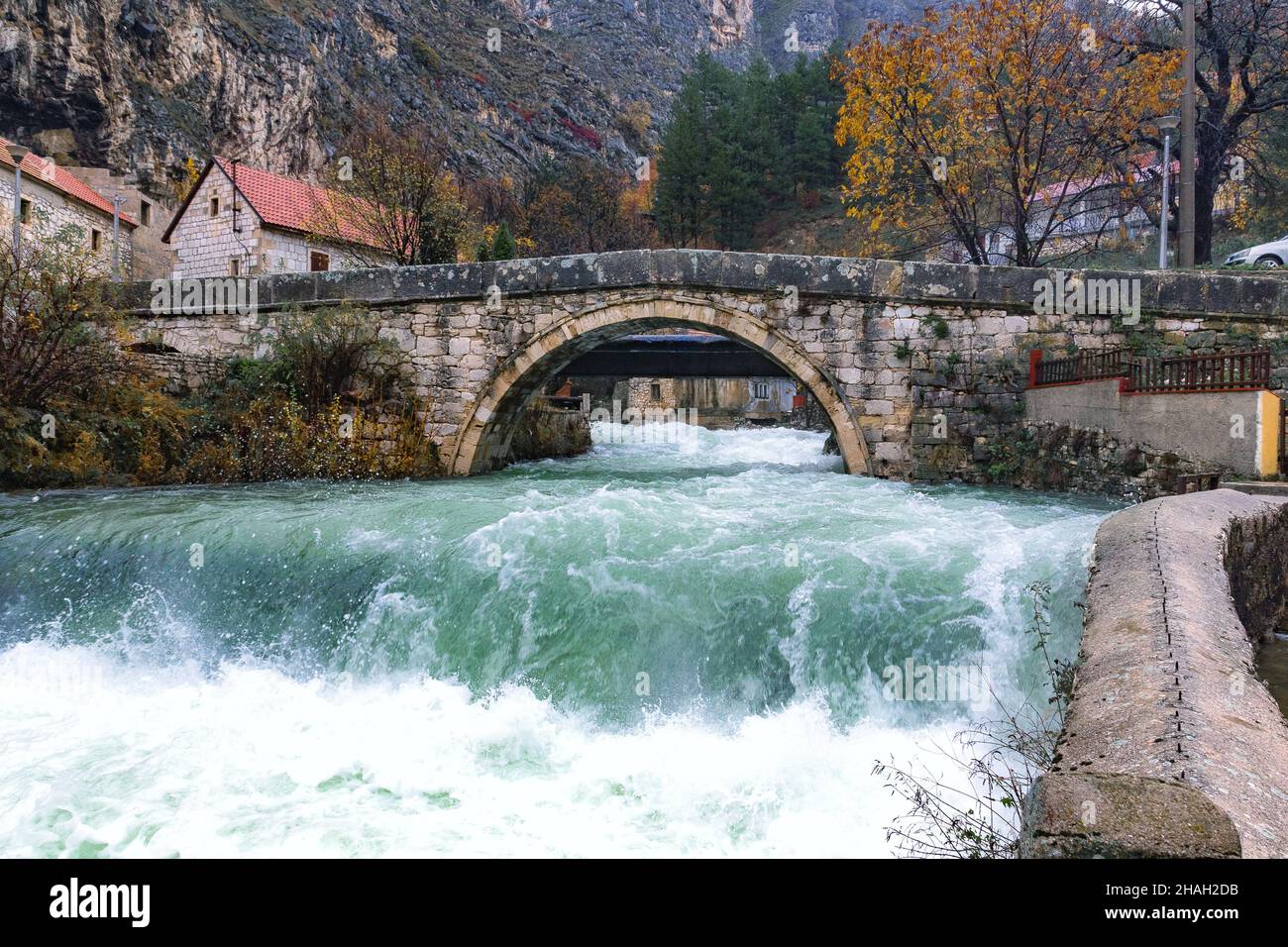 River flowing through a German town Stock Photo - Alamy