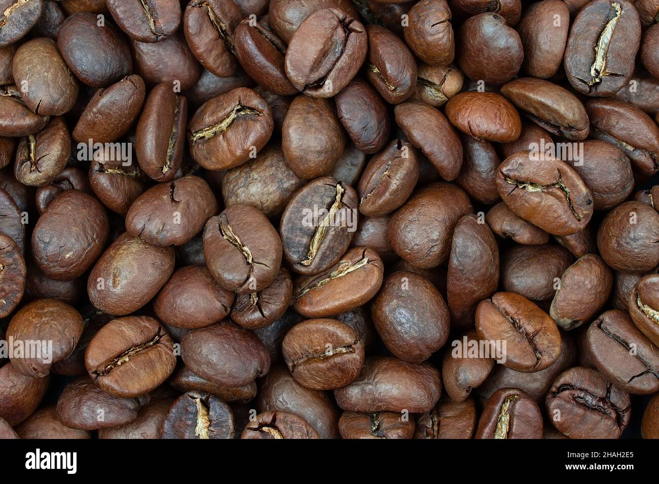 Energy stimulant and smooth java concept with full frame photograph of ...