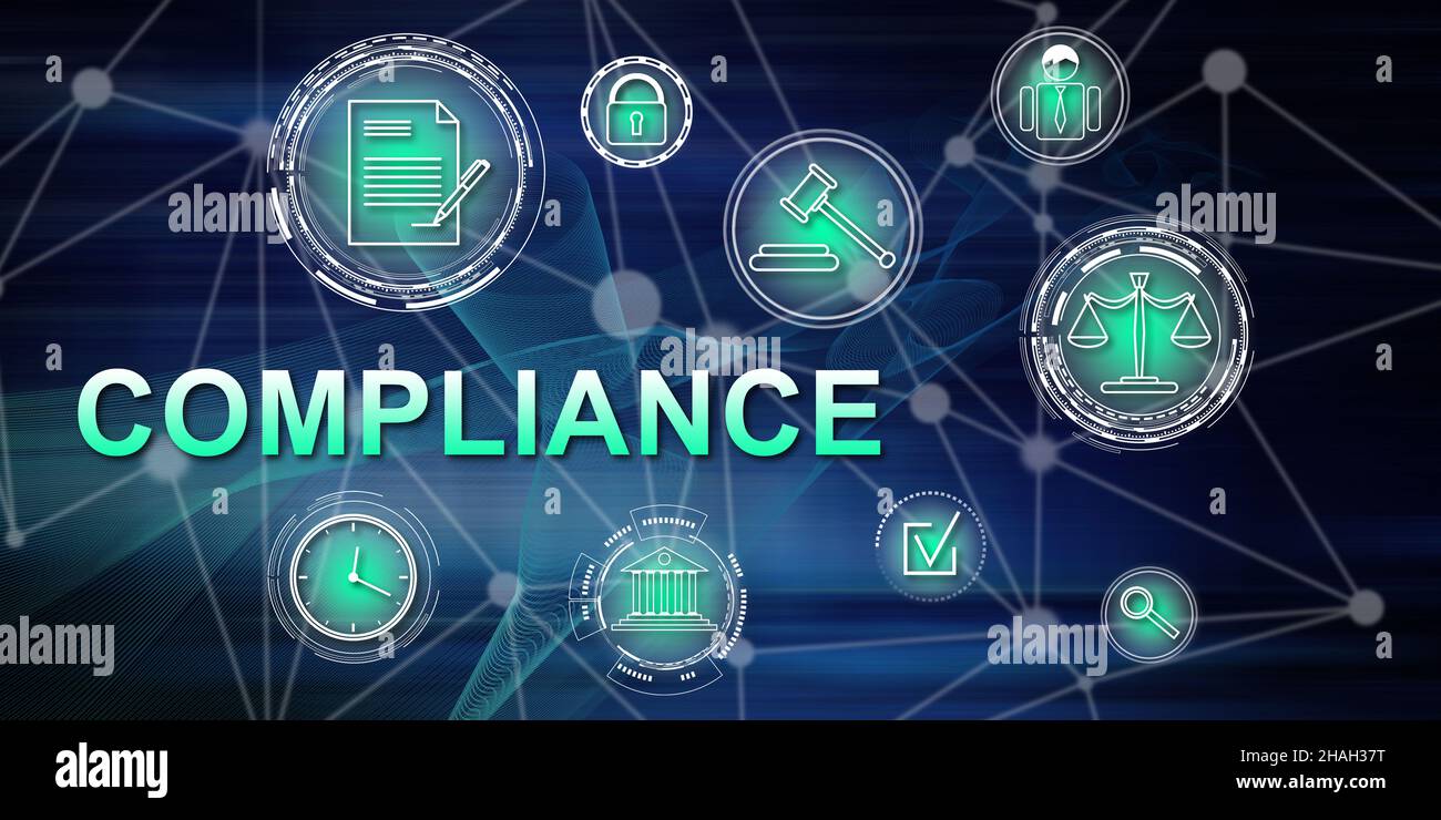 Illustration of a compliance concept Stock Photo - Alamy