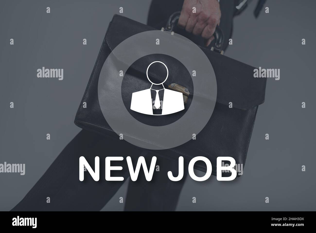 New job concept illustrated by a picture on background Stock Photo - Alamy