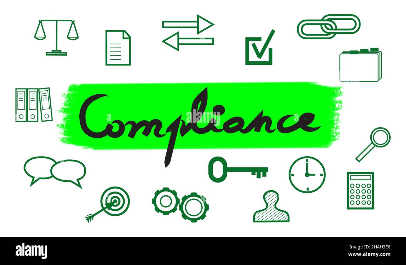 Illustration of a compliance concept Stock Photo - Alamy