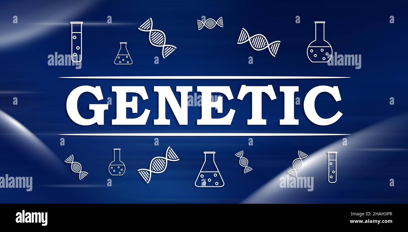 Illustration of a genetic concept Stock Photo - Alamy