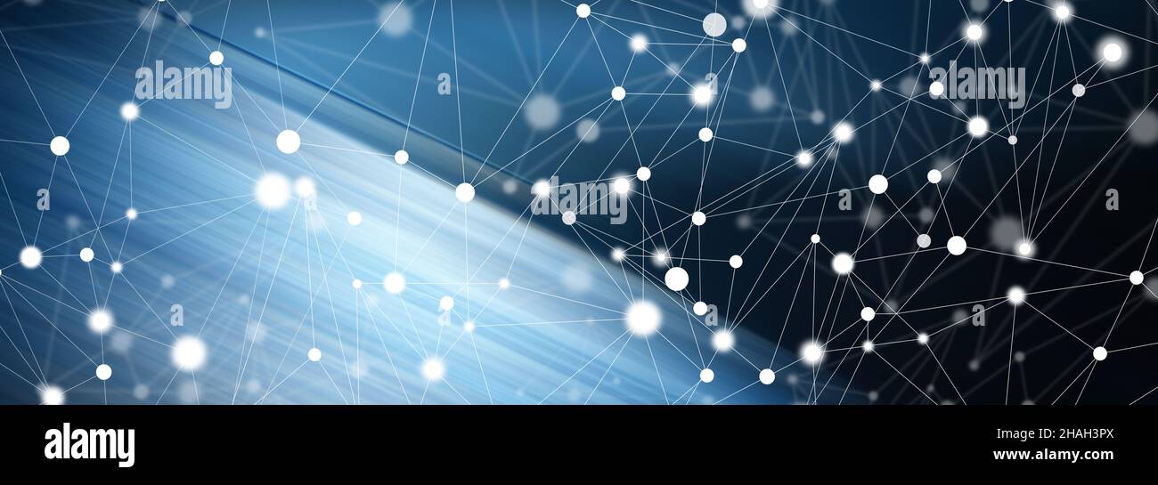 Illustration of a network concept Stock Photo - Alamy