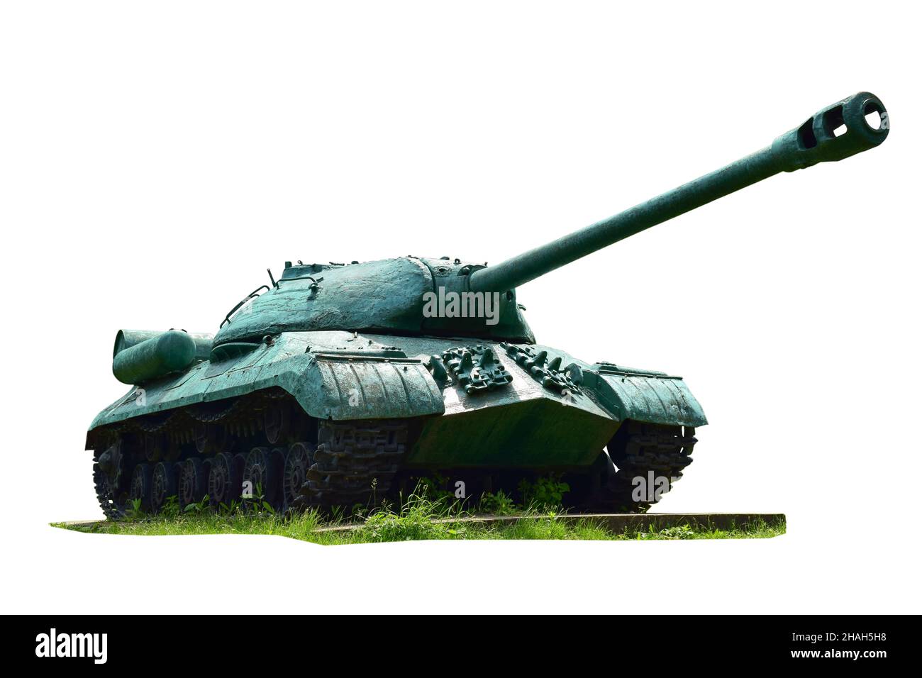 Soviet heavy tank without identification marks. Photographed from the ...