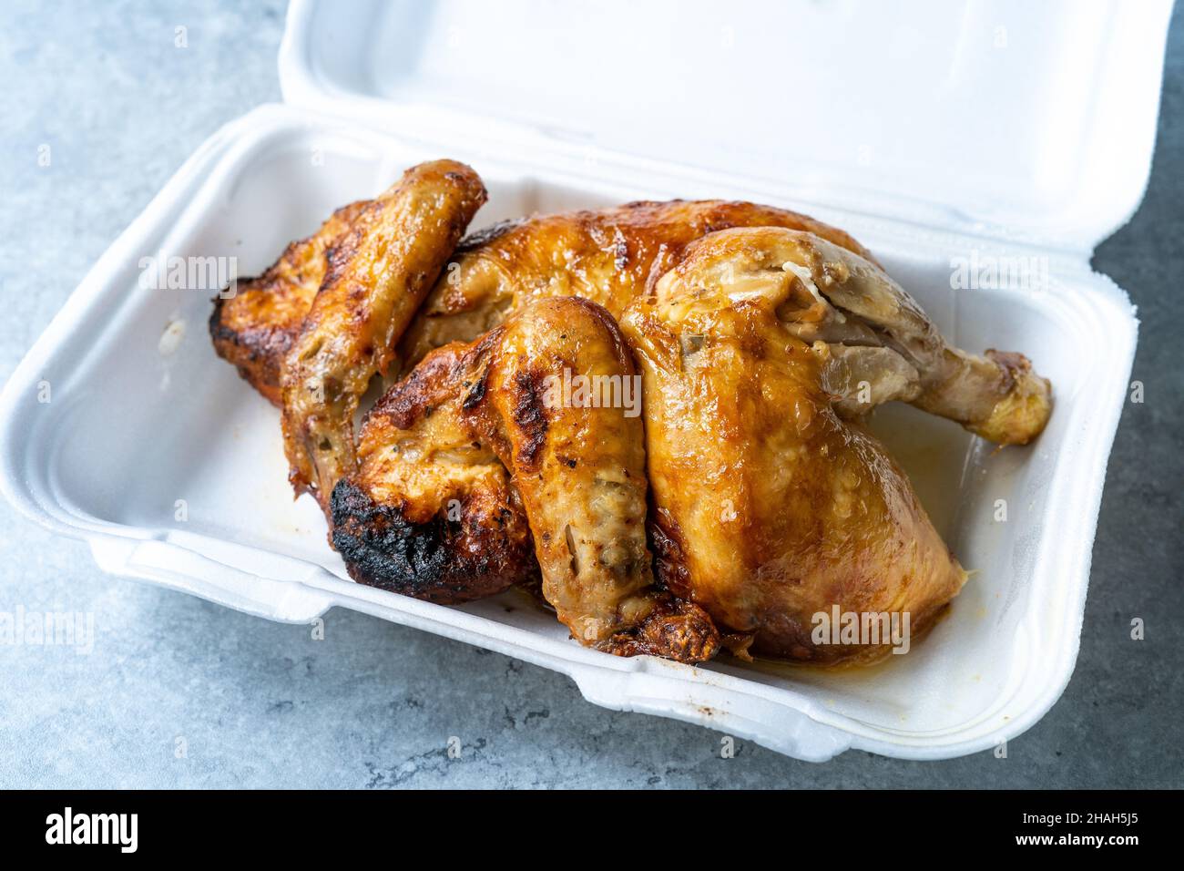 Take Away Whole Baked Chicken Ready to Eat and Serve in Plastic ...