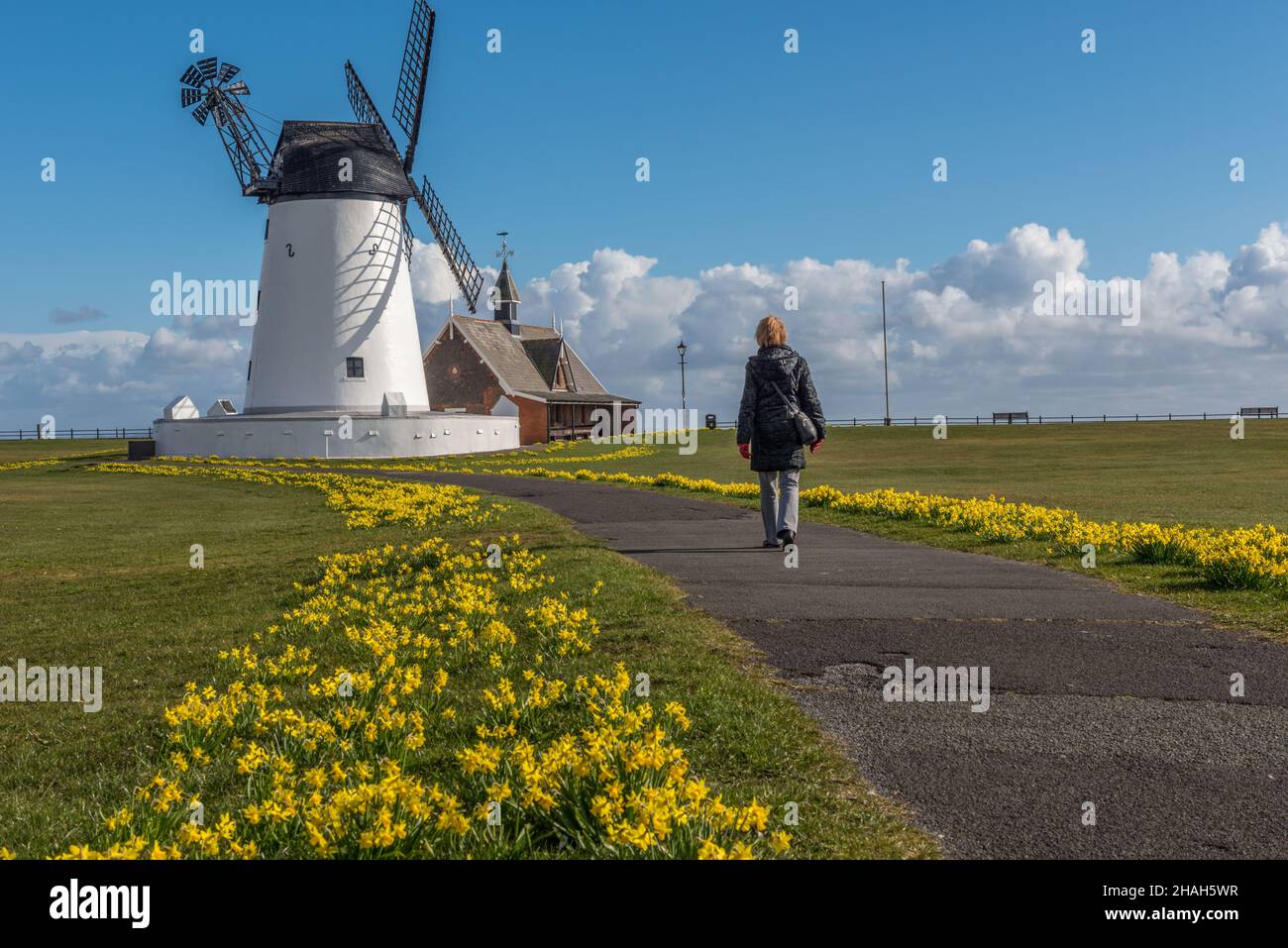 Lytham st annes windmill lancashire fylde coast uk hi-res stock ...