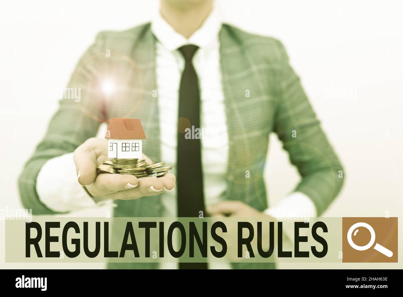 Handwriting text Regulations Rules. Word Written on Standard Statement ...