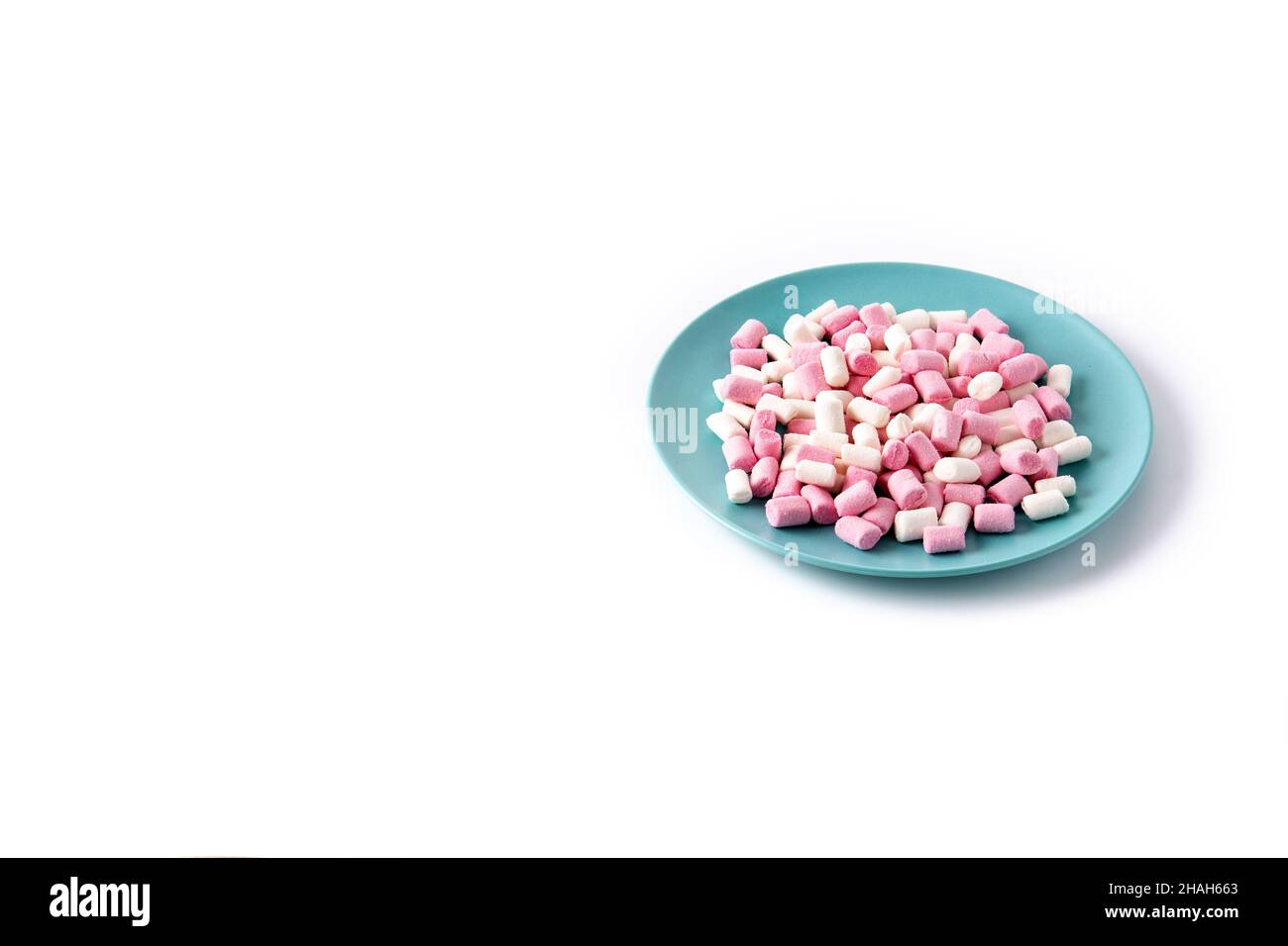 Sweet marshmallows topping isolated on white background Stock Photo - Alamy