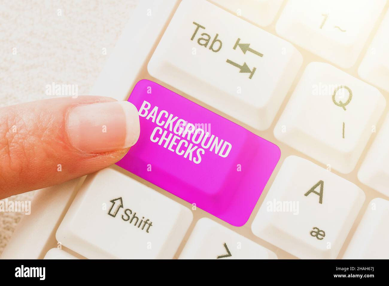 Text sign showing Background Checks. Concept meaning looking up ...