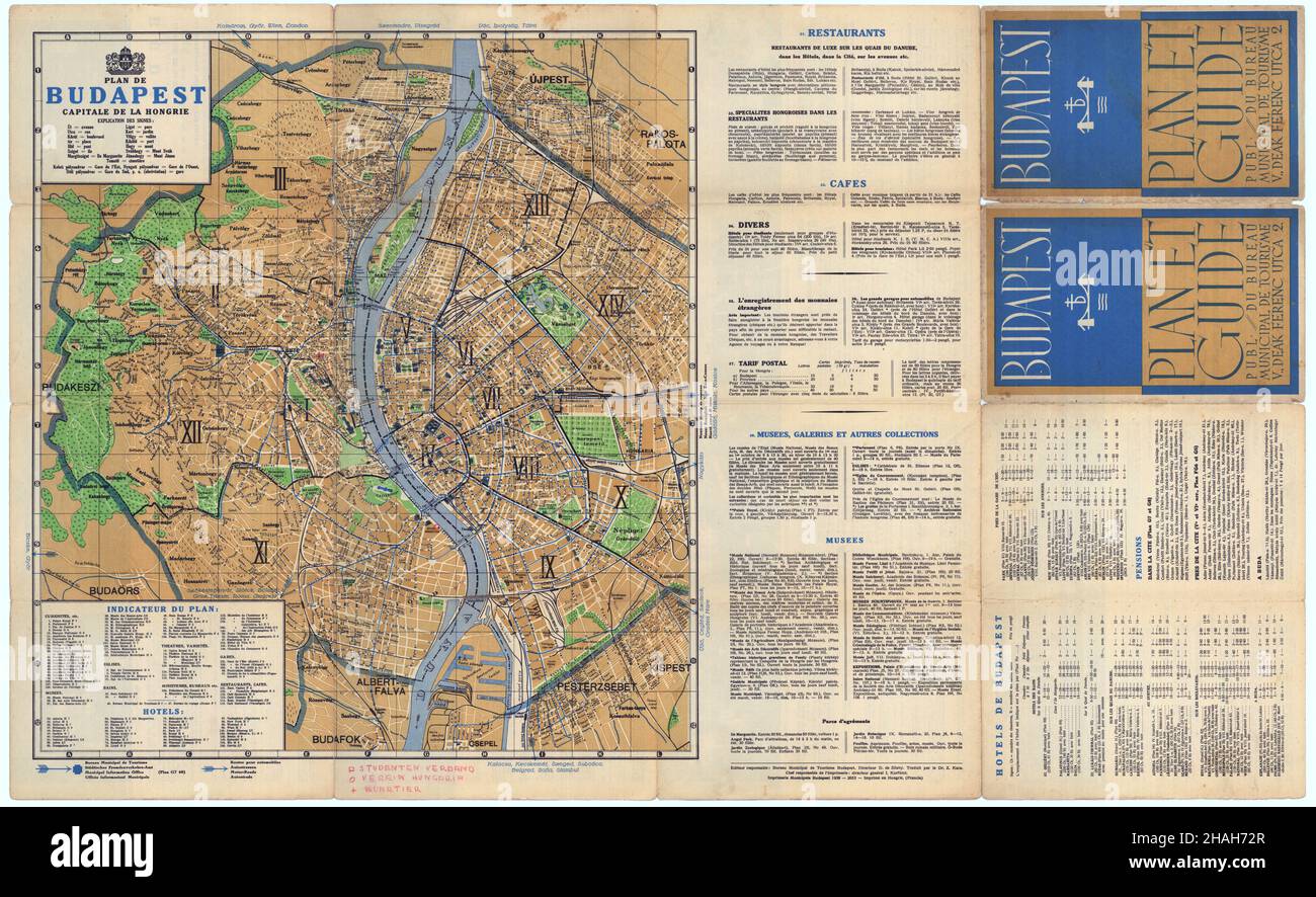 Budapest map visualization hi-res stock photography and images - Alamy
