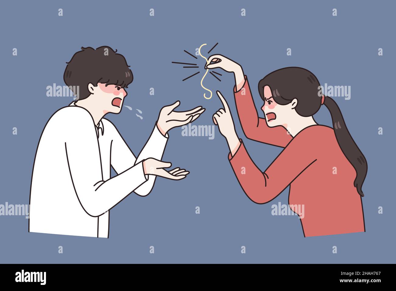 Suspicious wife Stock Vector Images - Alamy