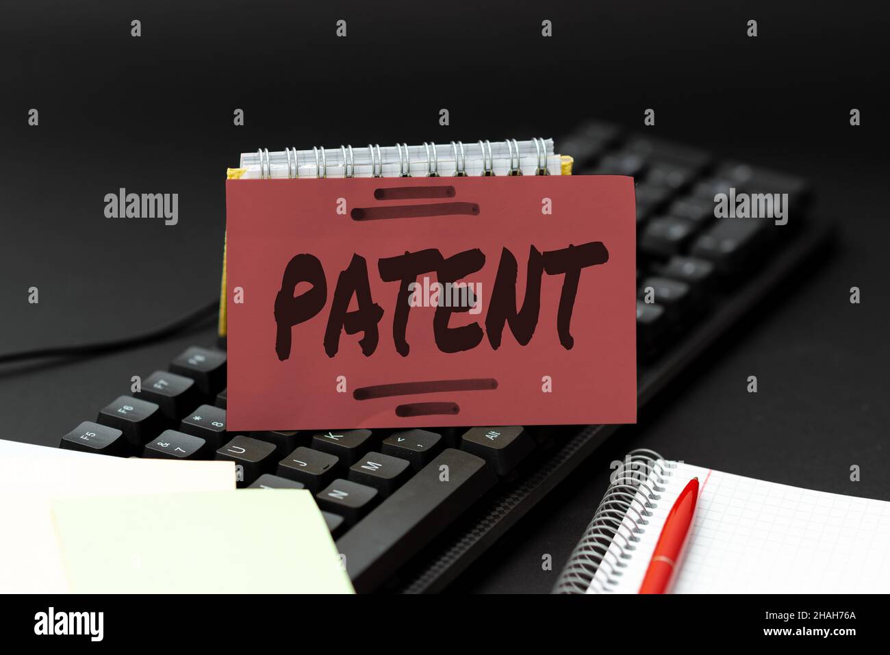 Hand writing sign Patent, Word for government authority or licence ...