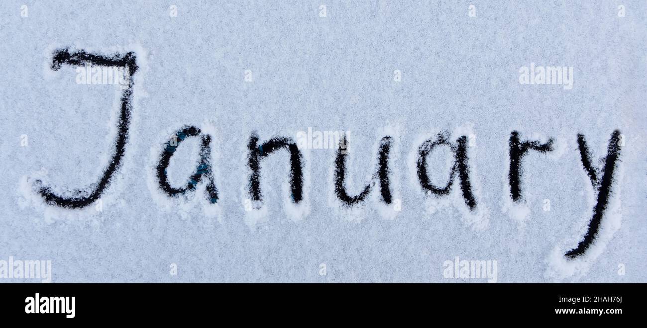 January word hi-res stock photography and images - Alamy