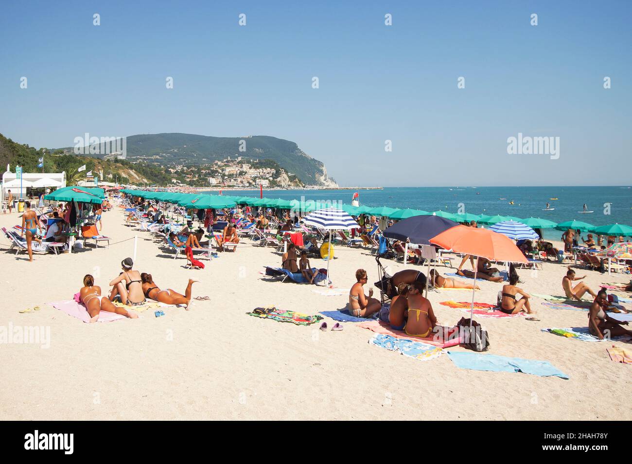 The beach of Marcelli, Numana, Marche, Italy, Europe Stock Photo - Alamy