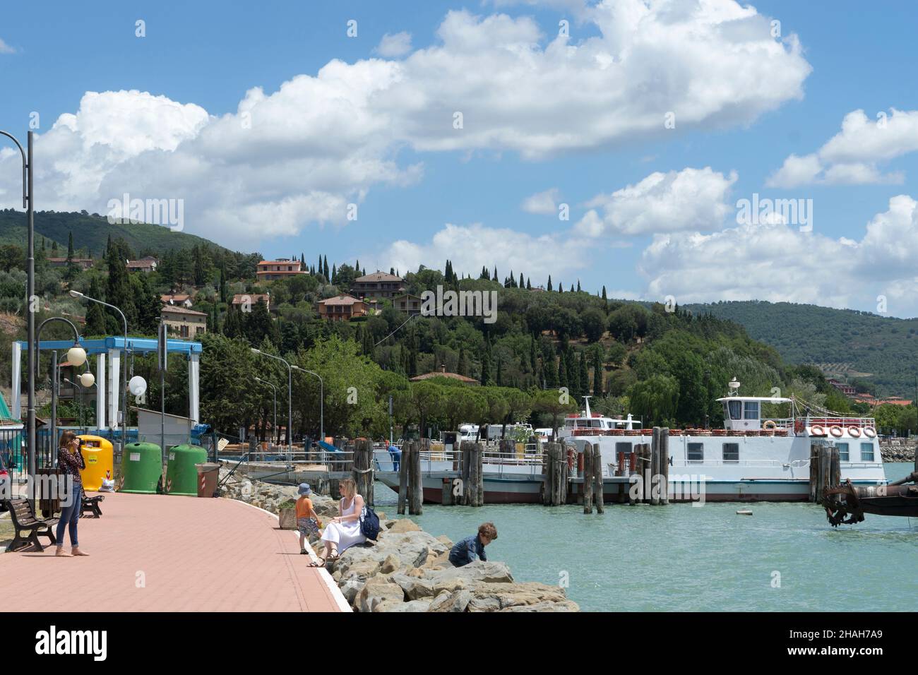 Lake Trasimeno, Passignano, Umbria, Italy, Europe Stock Photo - Alamy