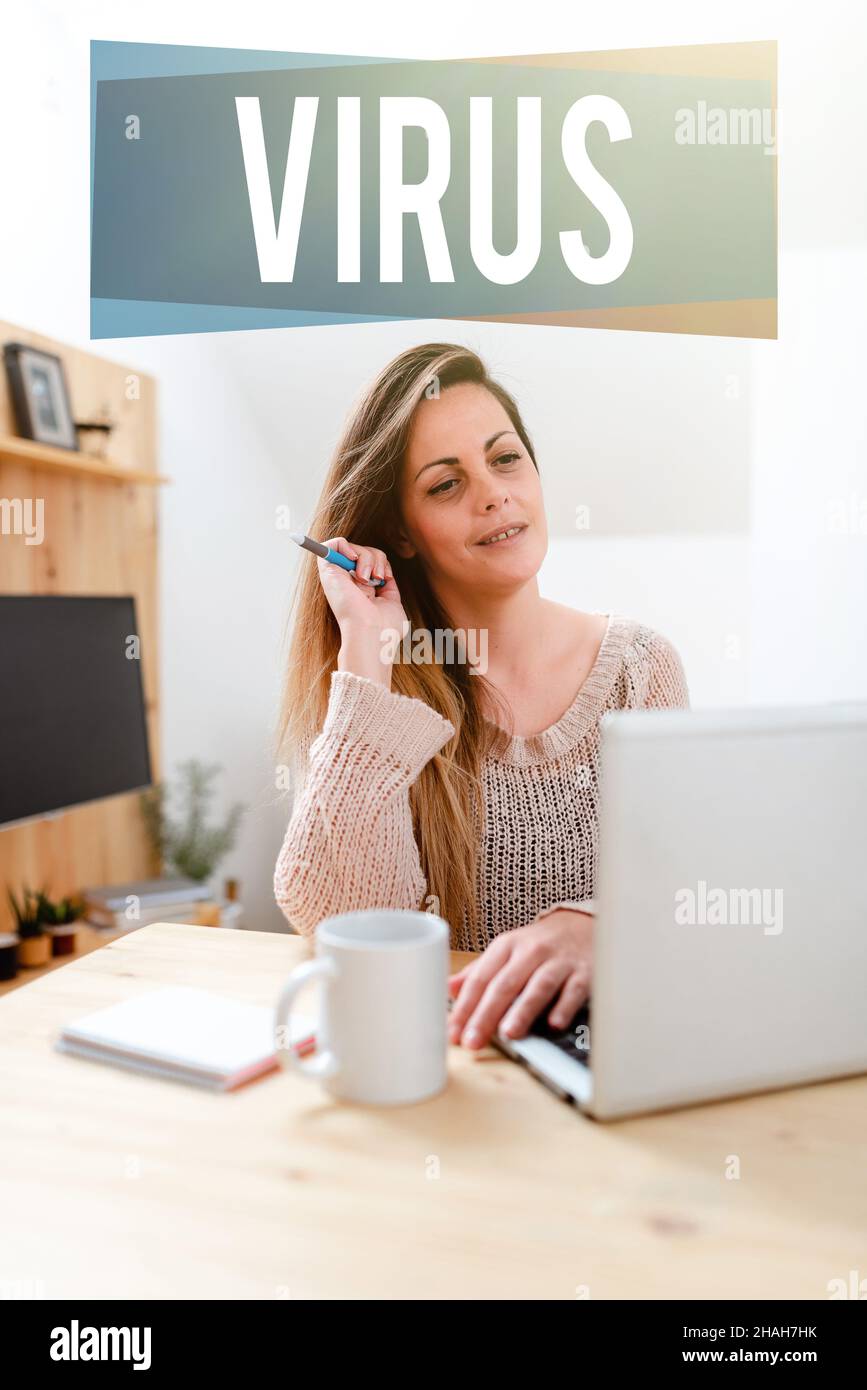 Conceptual caption Virus, Business approach infective agent that ... Conceptual caption Virus, Business approach infective agent that ...