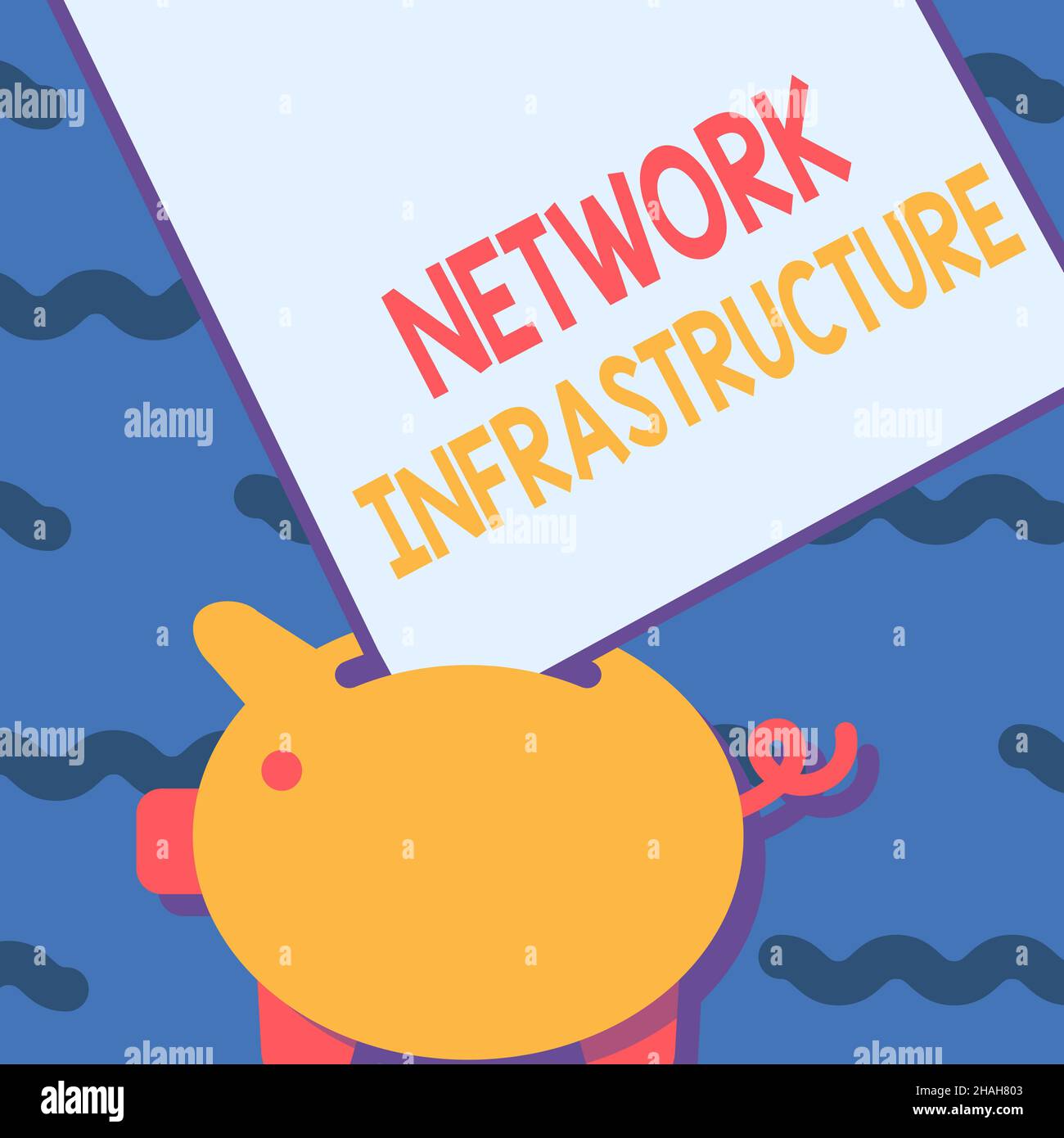 Sign displaying Network Infrastructure. Word Written on Hardware and ...