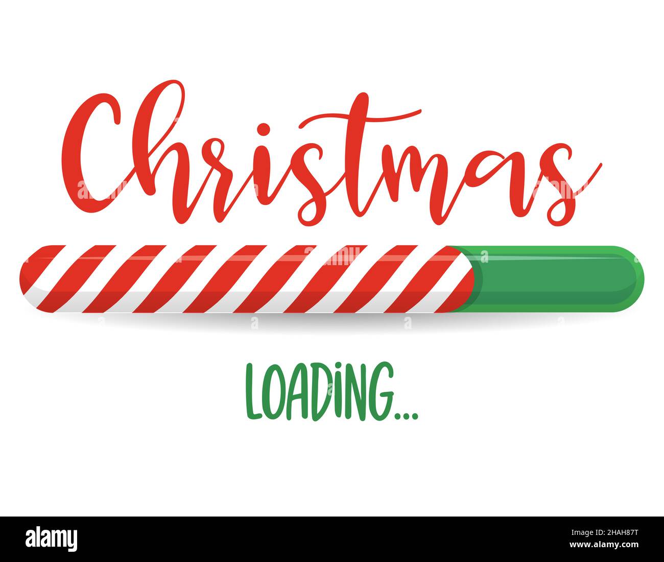 Christmas Loading - Calligraphy phrase for Christmas. Hand drawn ...