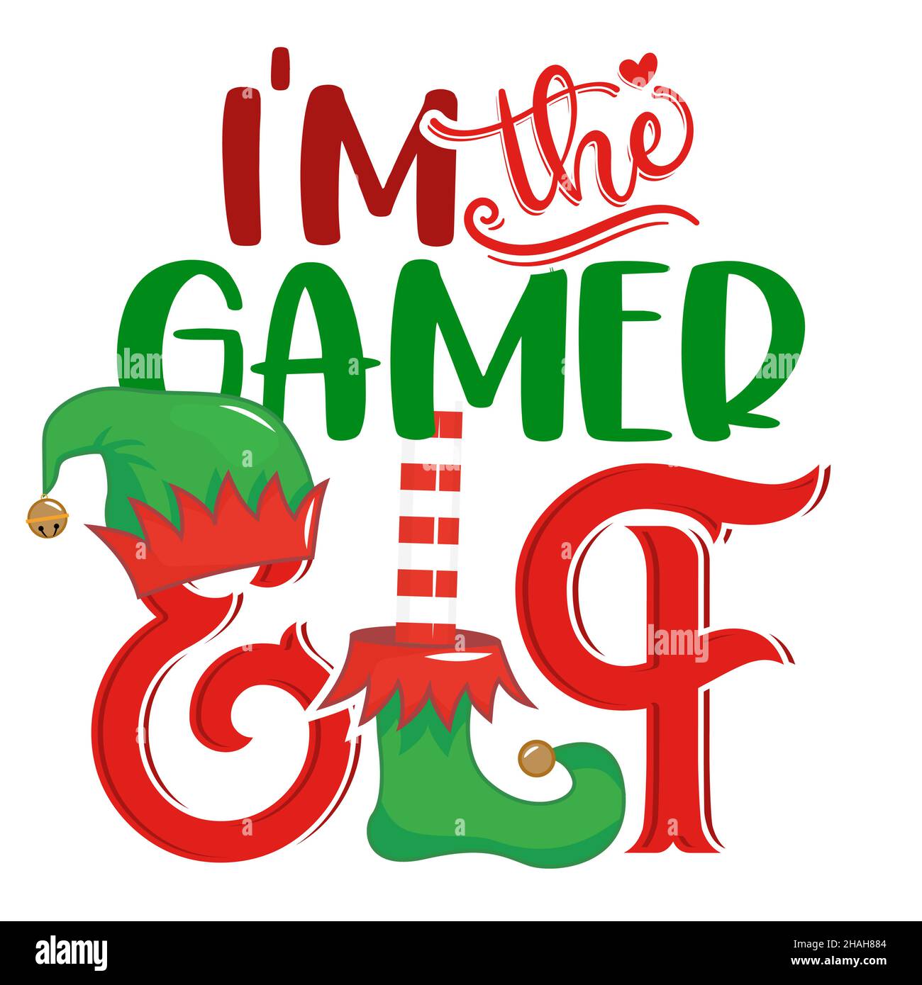 I am the gamer Elf - phrase for Christmas clothes or ugly sweaters ...