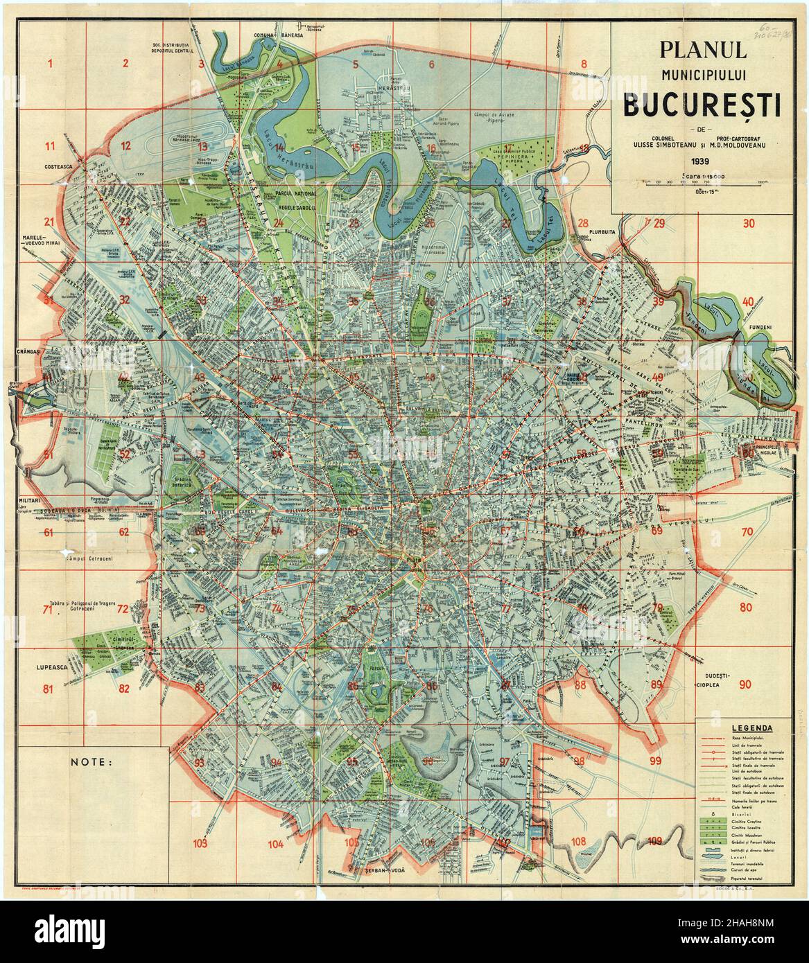 Bucharest Map, Map of Bucharest, Bucharest Plan, Bucharest Poster, Old ...