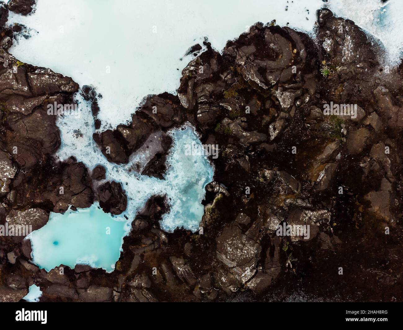 Aerial view of the Blue Lagoon, Iceland Stock Photo - Alamy
