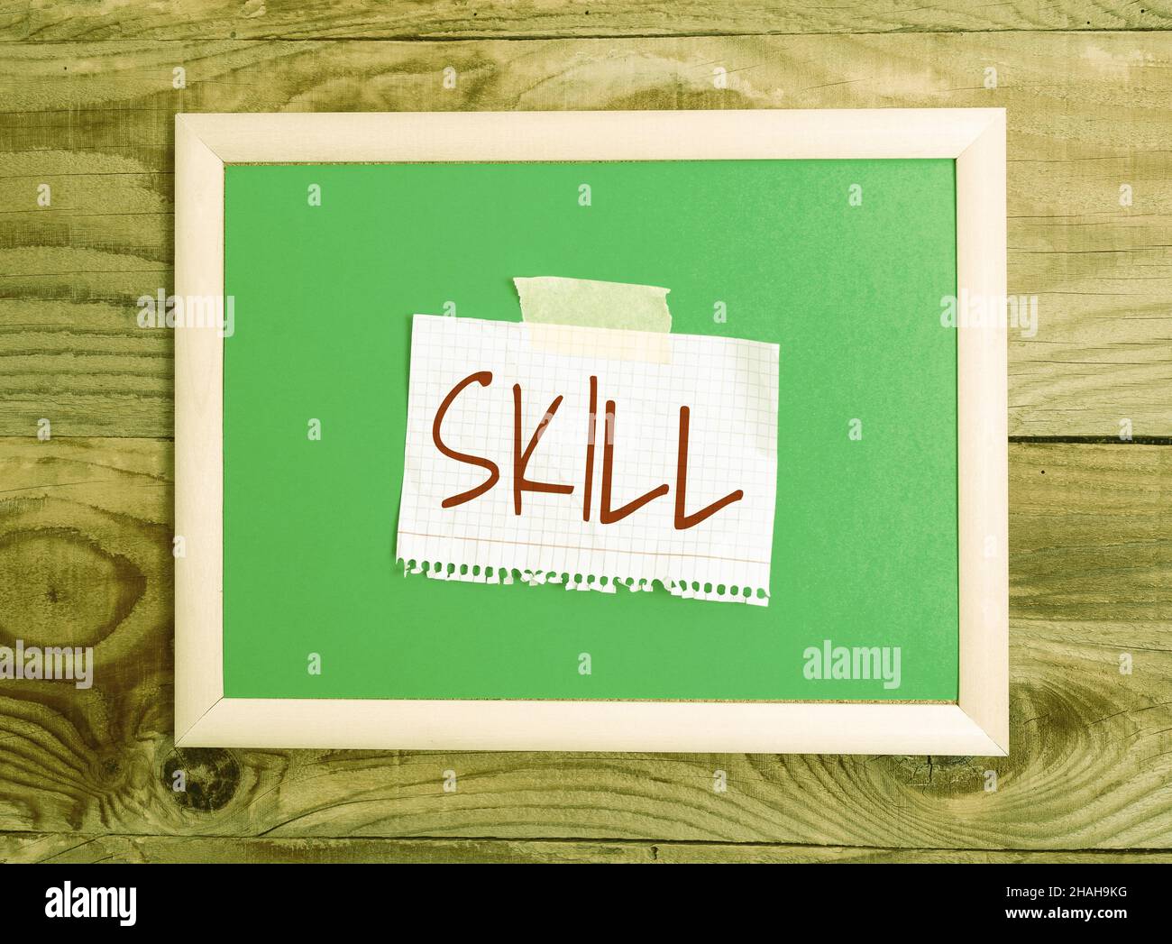 Text caption presenting Skill, Business approach ability to use one s ...